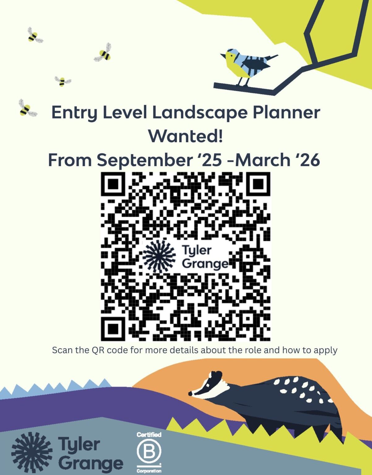 ENTRY LEVEL LANDSCAPE PLANNER WANTED from September 2025 to March 2026 ...
